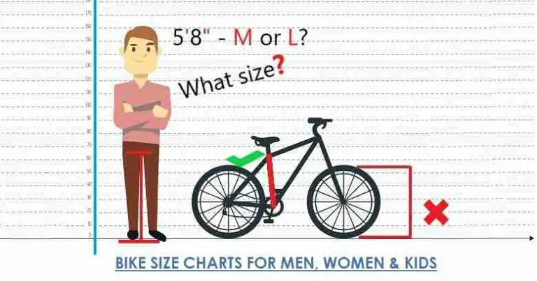 Bike Size Charts By Height (MTB, Road, & Hybrid Bicycles)