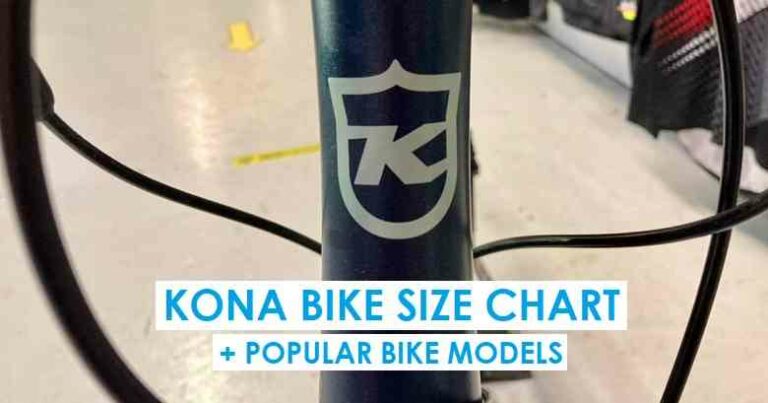 Kona Bike Size Chart - Process 134, Rove, Dew Plus, Sutra etc.